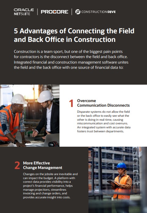 5 Benefits of Connecting the Field and Back Office in Construction